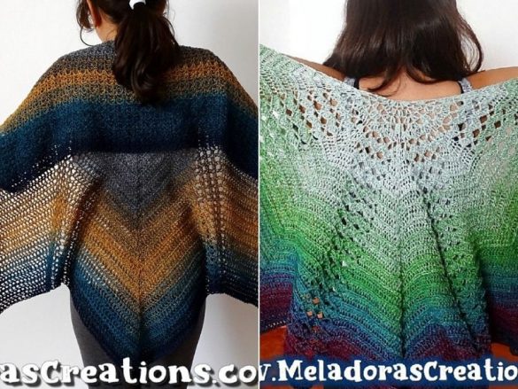 Striking Butterfly Shawls with Free Crochet Patterns