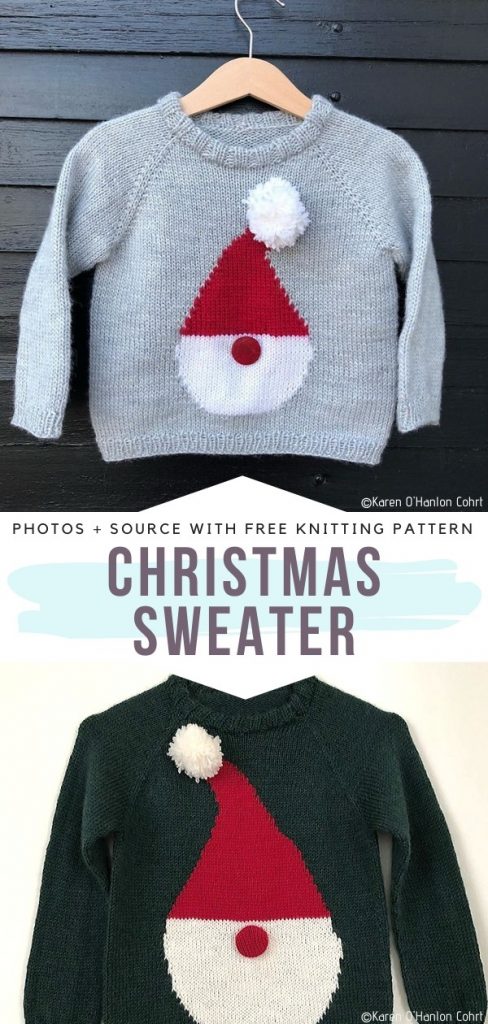 Santa’s Favorite Christmas Sweater - Free Knitting Patterns