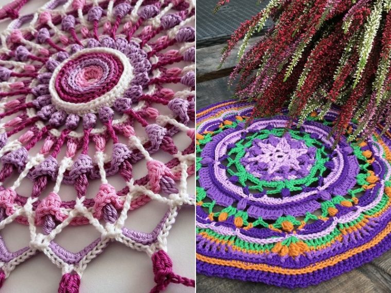 Alluring Flower Mandalas - Free Crochet Patterns