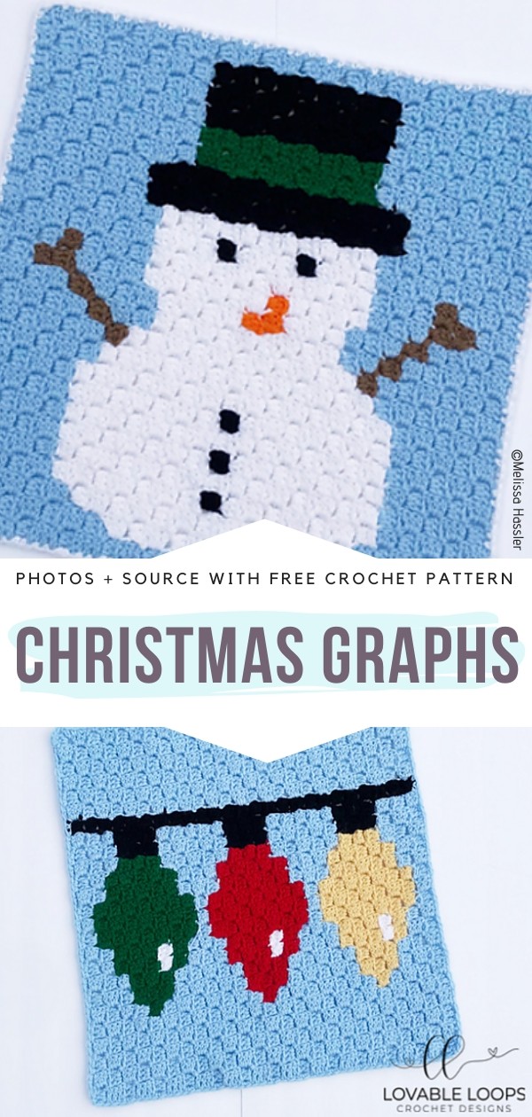 Colorful Christmas Graphs Free Crochet Patterns