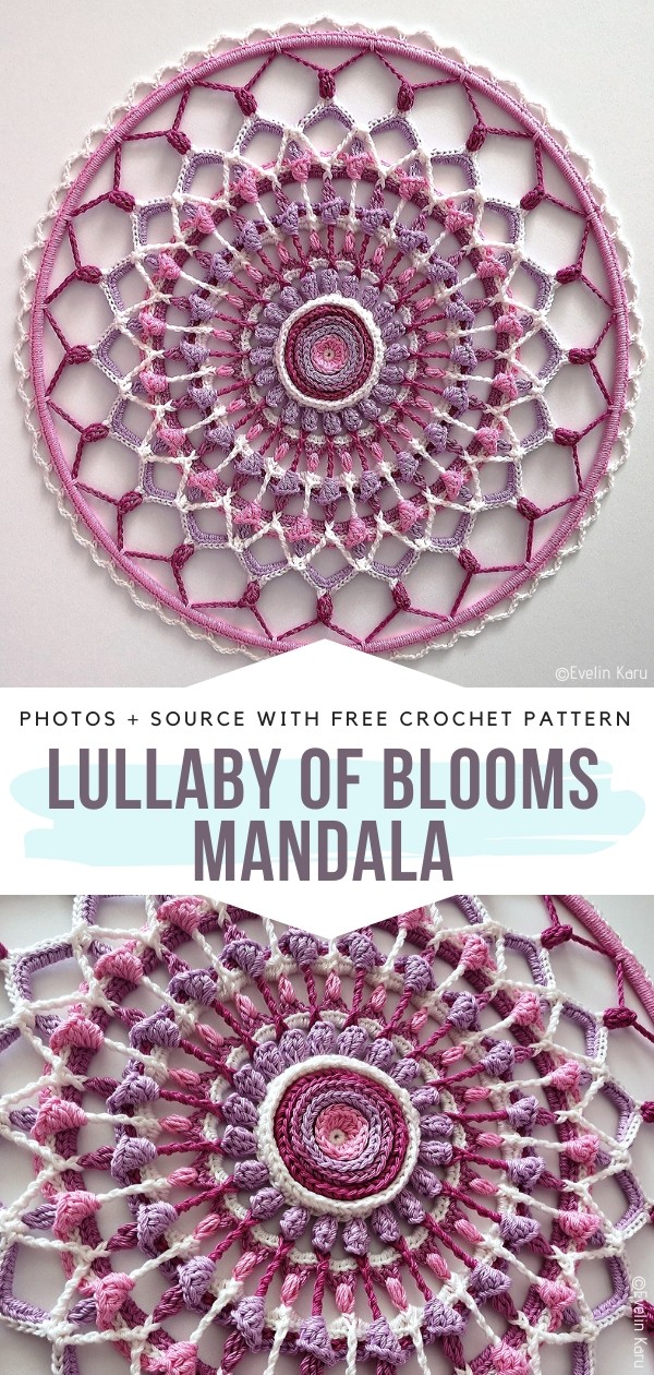 Alluring Flower Mandalas - Free Crochet Patterns