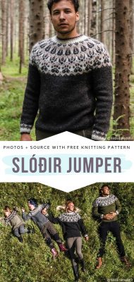 Fall Forest Men's Jumpers - Free Knitting Patterns