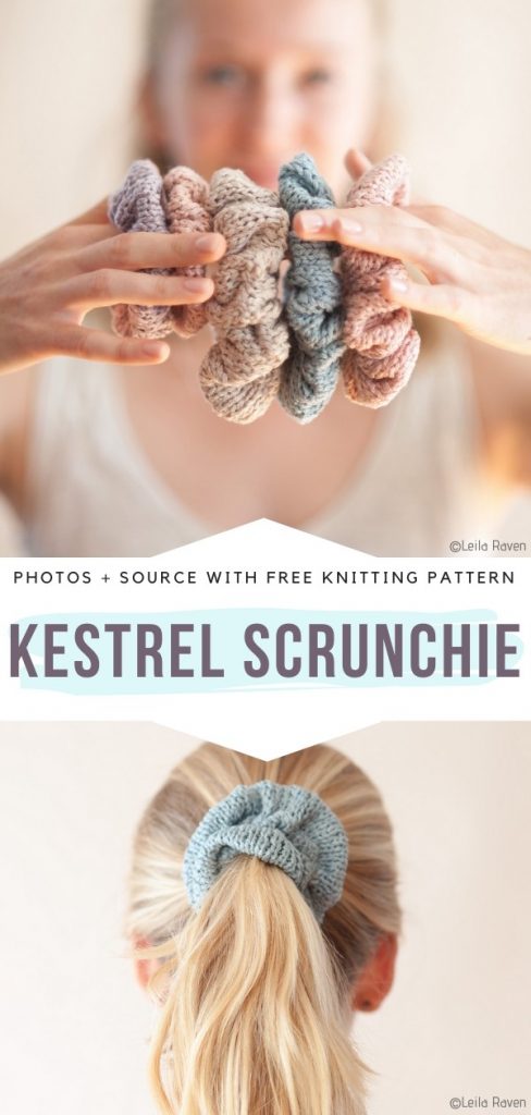 Colorful Scrunchie Free Knitting Patterns
