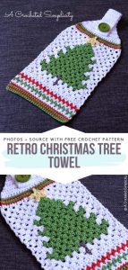 Christmas Kitchen Towel Ideas and Free Crochet Patterns