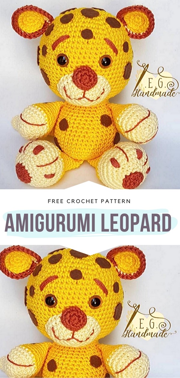 Wildly Colorful Leopards Free Crochet Patterns