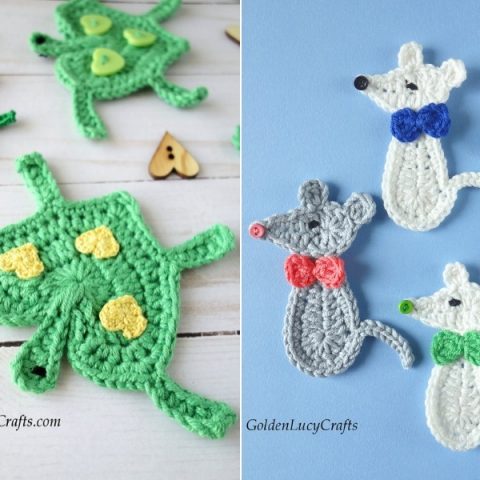 Super Fun Animal Appliques - Free Crochet Patterns