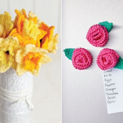 Spring Flowers Socks - Free Knitting Patterns