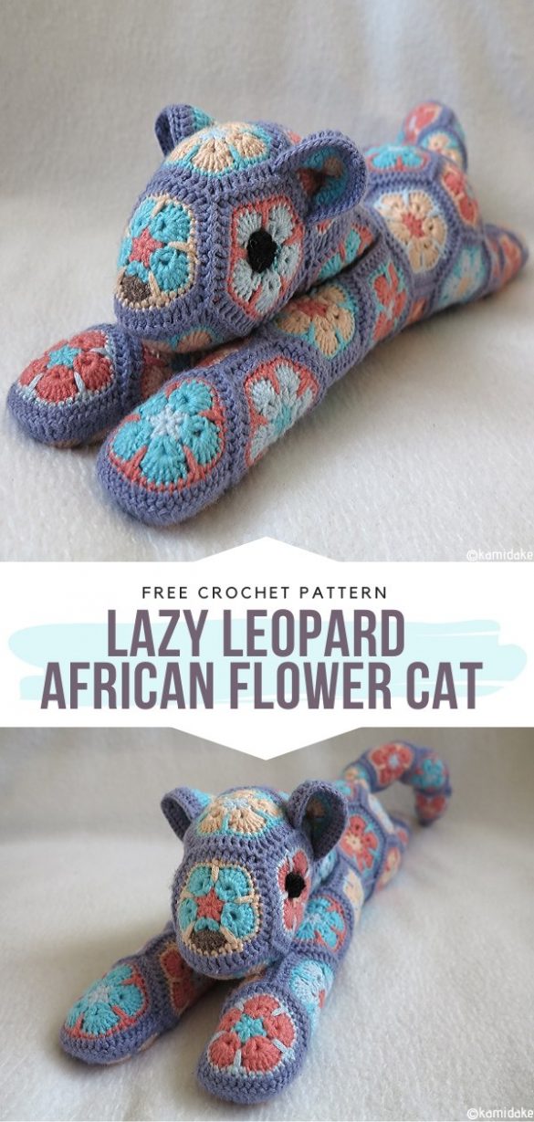 Wildly Colorful Leopards Free Crochet Patterns