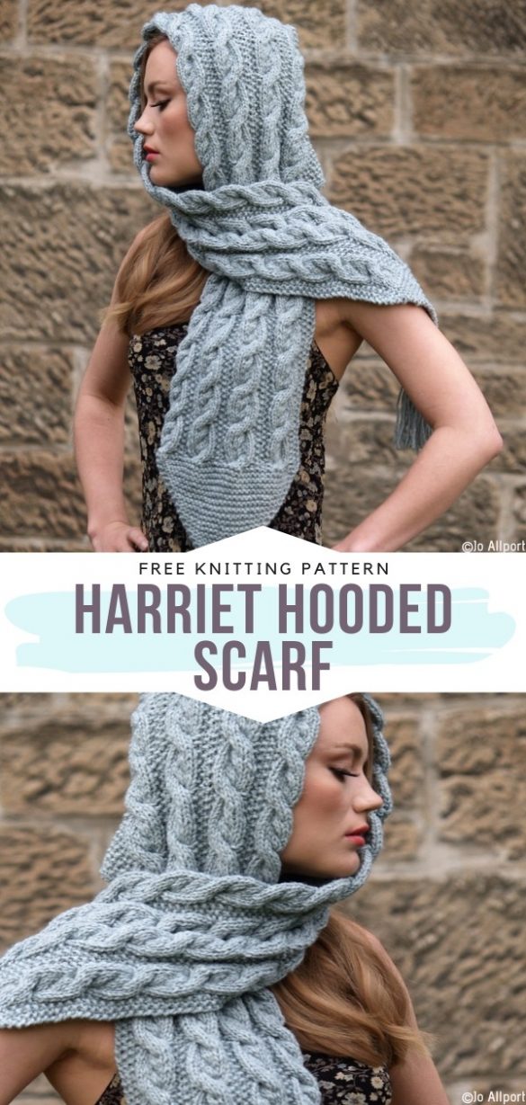 Fabulous Hooded Scarves with Free Knitting Patterns