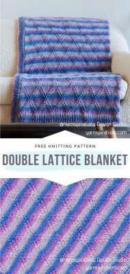 Modern Diamond Blankets - Free Knitting Patterns