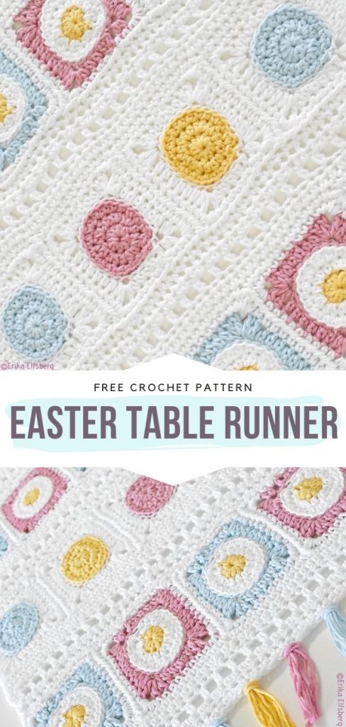 Spring and Easter Table Runners - Free Crochet Patterns