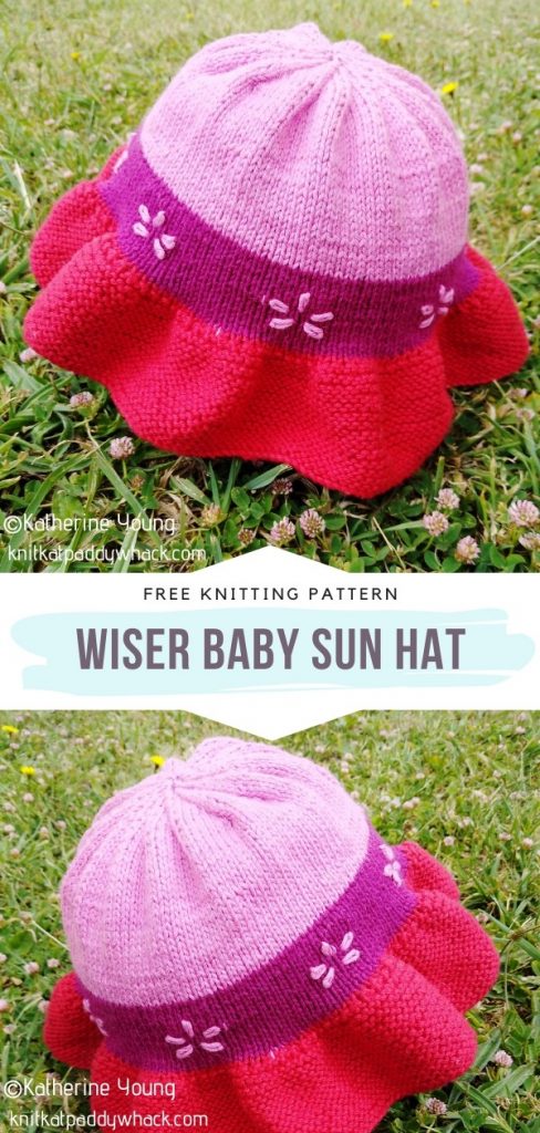 Girly Sun Hat Free Knitting Patterns