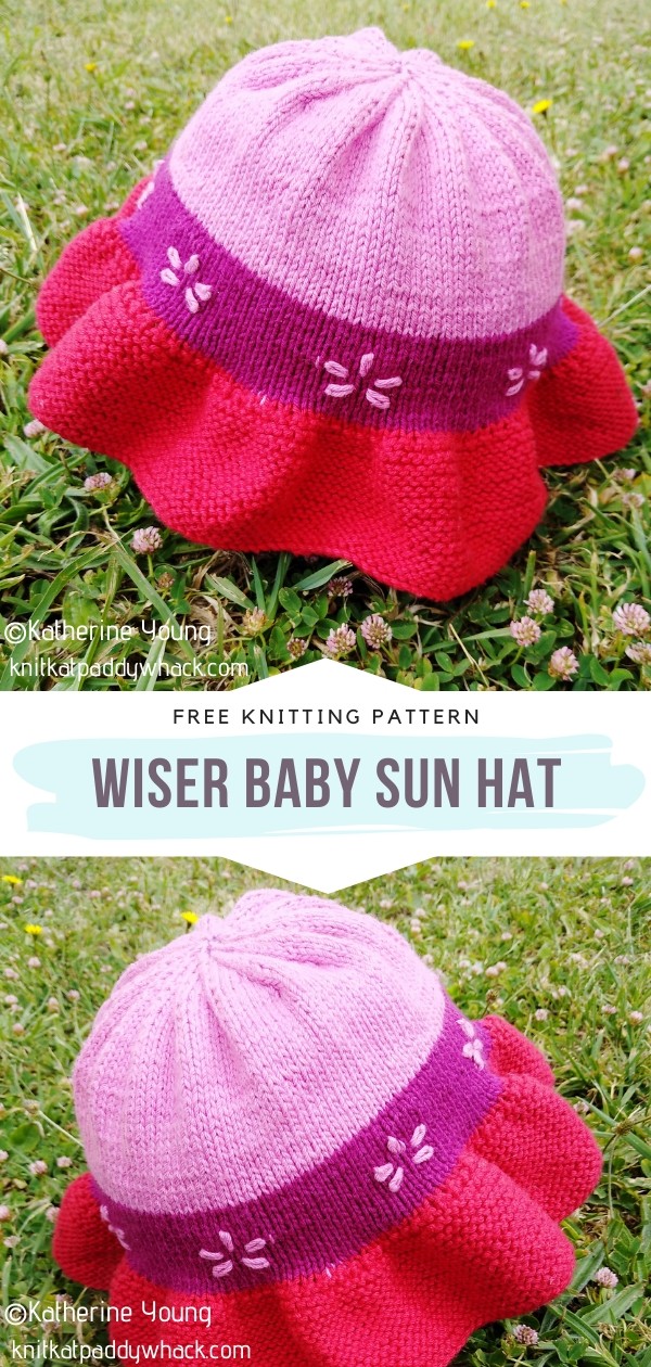Girly Sun Hat Free Knitting Patterns