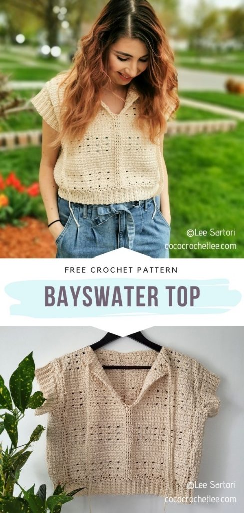 Creamy Beige Summer Tops with Free Crochet Patterns