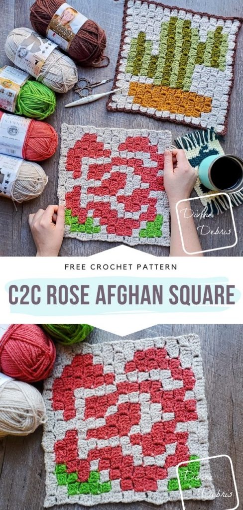Floral C2C Blankets - Free Crochet Patterns
