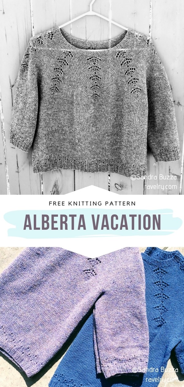 Charming Sweaters with Openwork Motifs - Free Knitting Patterns