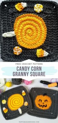 Granny Squares Halloween CAL with Free Crochet Patterns