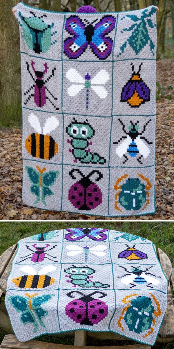 Fun Summer C2C Blankets - Free Crochet Patterns