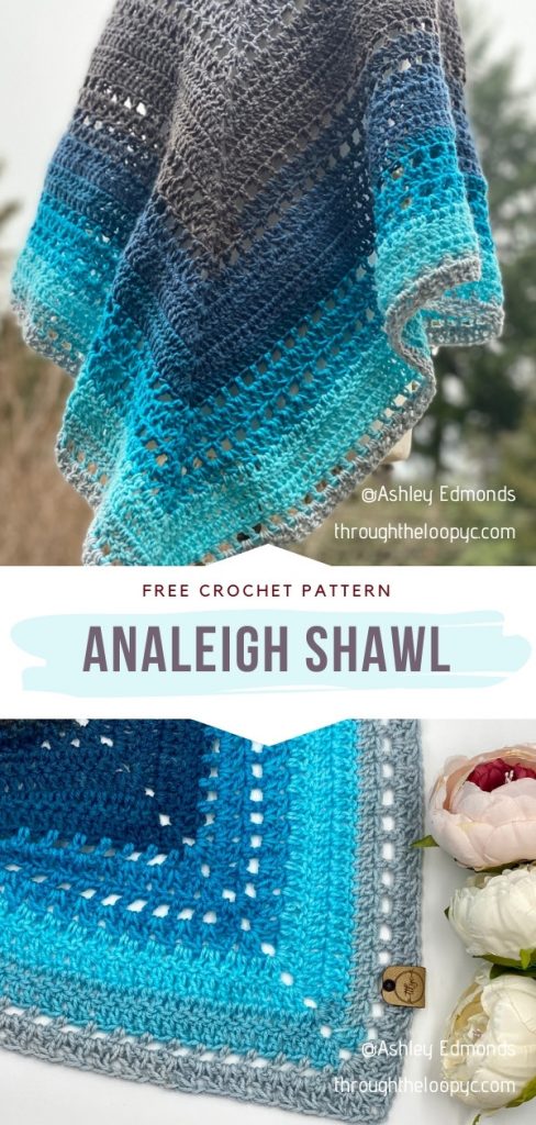 All the Shades of Blue Shawls - Free Crochet Patterns