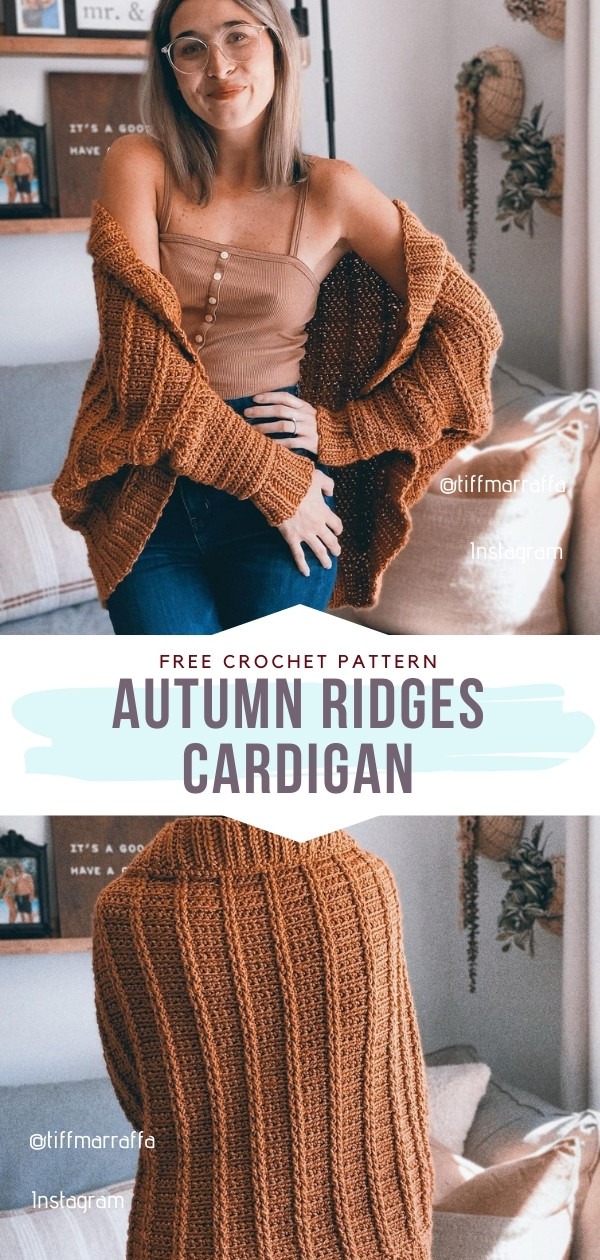 10+ Comfy Crochet Cardigans for Autumn - Free Patterns