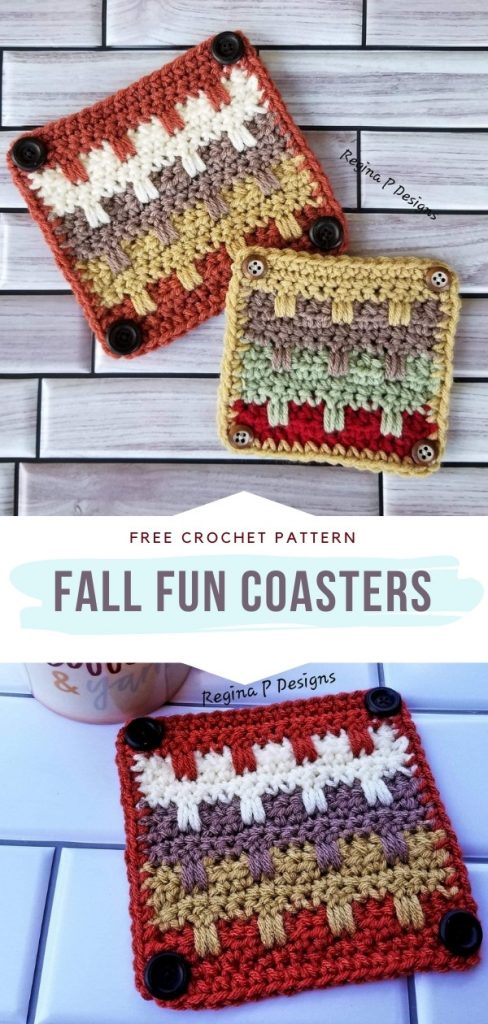Celebration of Fall Crochet Coasters - Free Patterns