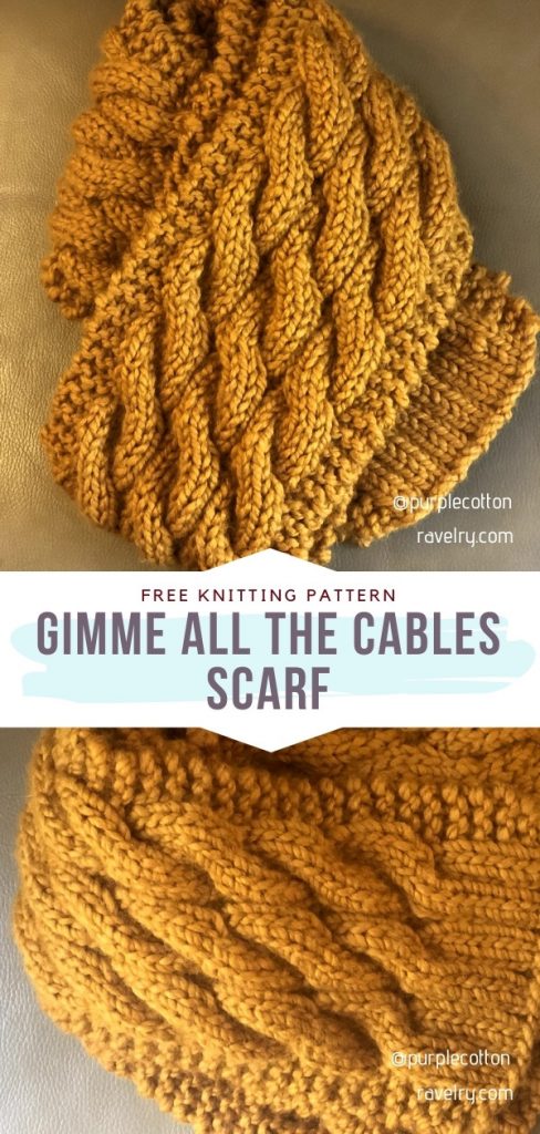 10+ Cozy Cable Knit Scarf Patterns