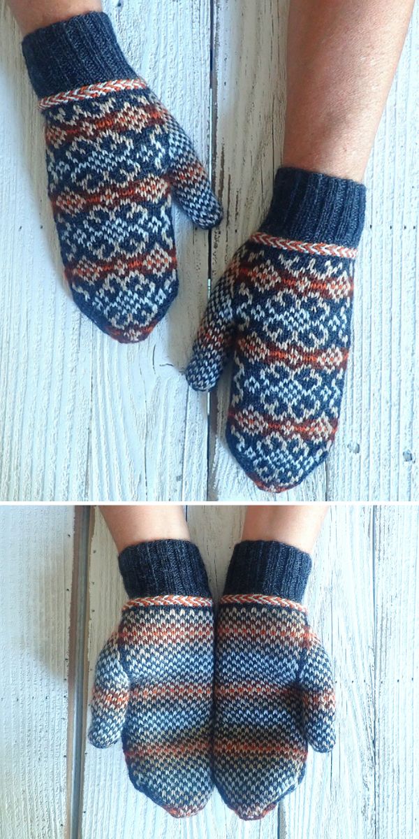 Winter Charm Mittens - Free Knitting Patterns