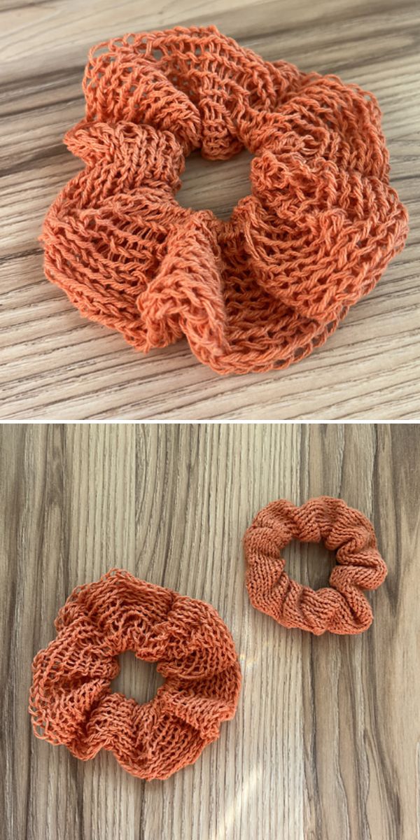 Colorful Scrunchie Free Knitting Patterns