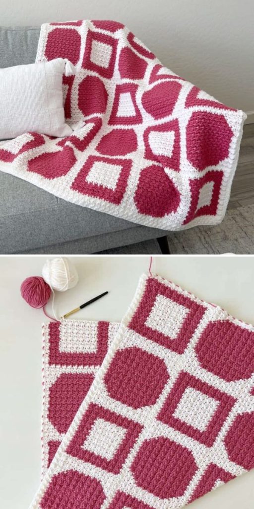 Our Favorite Geometric Crochet Blankets Free Patterns