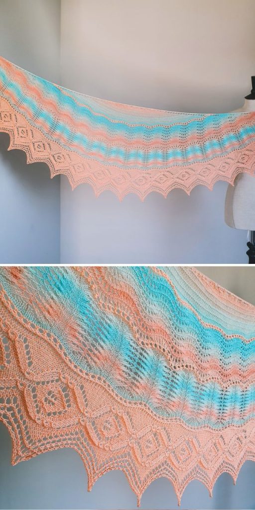 Tropical Lacy Shawls - Free Knitting Patterns