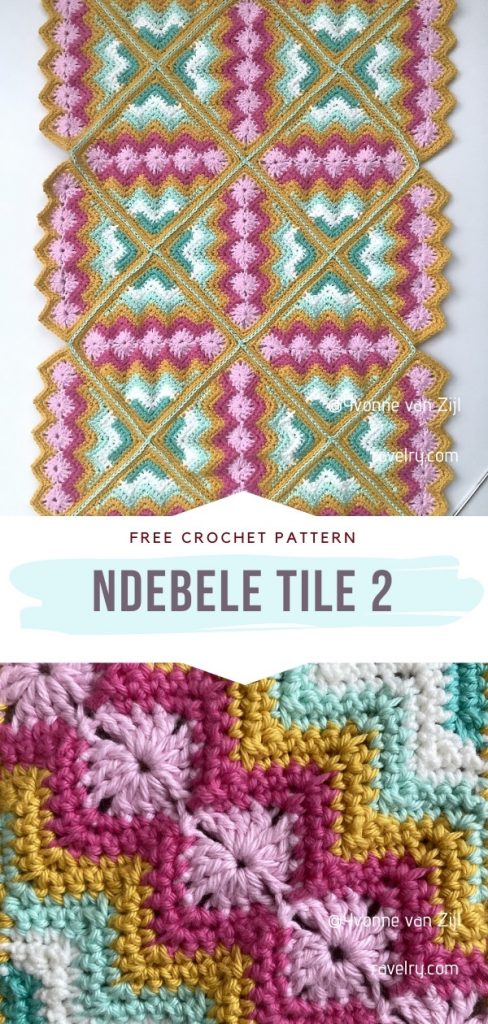 Colorful Crochet Tiles - Free Patterns