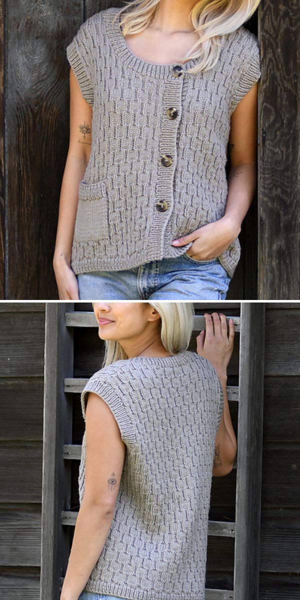 Knitted Vests Free Patterns