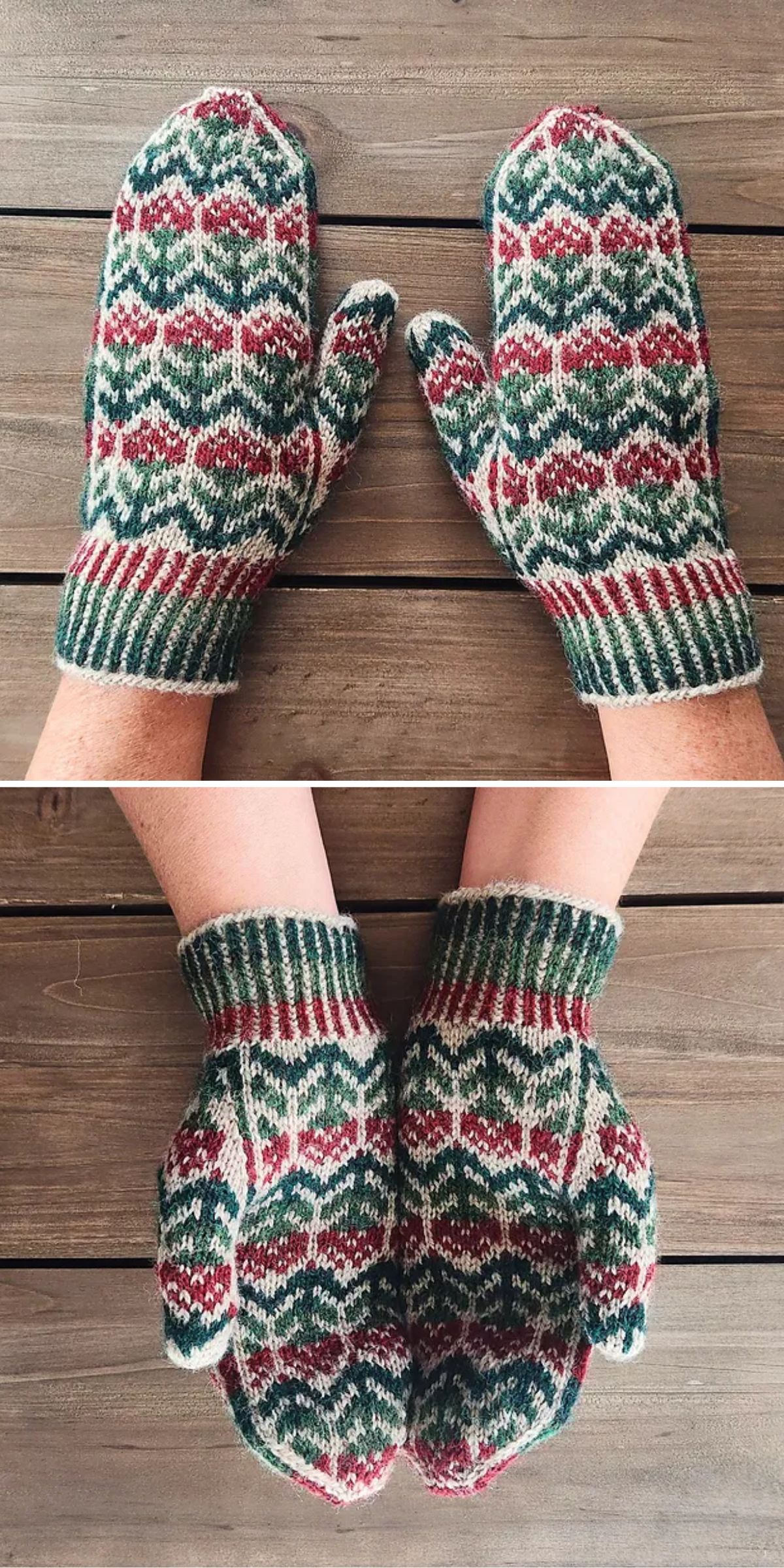 Winter Charm Mittens - Free Knitting Patterns