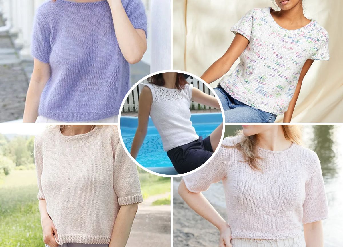 Cute Summer Crop Top Knitting Pattern Ideas