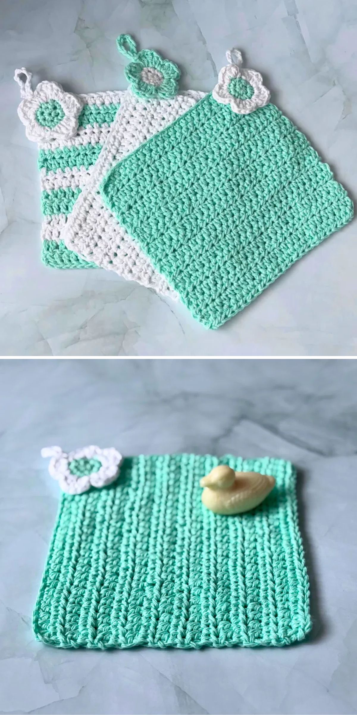 Colorful Spring Washcloths - Free Crochet Patterns